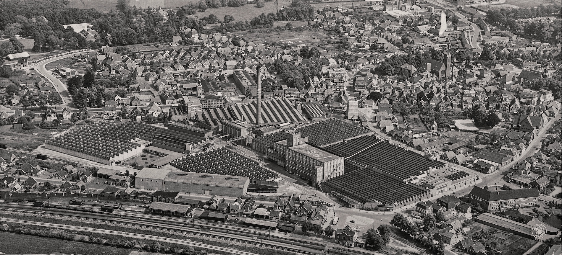 Kroniek toont Rijssen '60 uit de lucht - Rijssens Museum